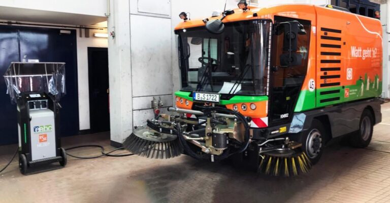 Berlin's Electric Cleaning Vehicles powered by Kempower Movable Chargers